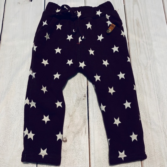 Bottoms | Burgundy Star Pants | Poshmark